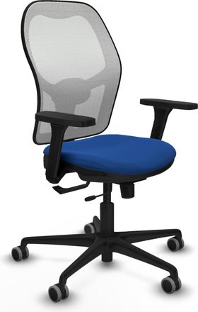 Piqueras y Crespo Stuhl mit R&uuml;ckenlehne und Armlehnen, h&ouml;henverstellbare Lendenwirbelst&uuml;tze, ausgestattet mit Syncro/Traslack und eingespritztem Schaum. Mit Rollen von 