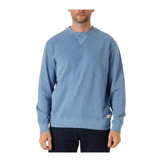 Scotch & Soda Blauer Strukturierter Sweatshirt f&uuml;r Herren - - Sweatshirts & Hoodies - Herren - Blau - XL