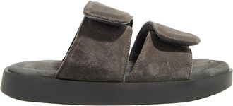INUIKII Slipper & Pantoletten - Classic Suede Velcro - Gr. 36 (EU) - in Taupe - für Damen
