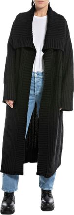 Replay Damen Cardigan Strickjacke, Black 098 (Schwarz), XS