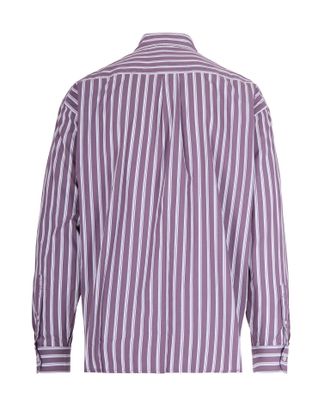 Carhartt Work in Progress Mens Long-Sleeve Shirt Malden Phlox-Malden Stripe Stripe-Phlox Cotton Poplin Stripe/phlox