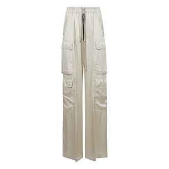 Rick Owens Elastische Acetat- und Viskosehose - - Trousers - Damen - Braun - M
