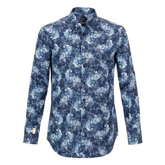 Billionaire Boys Club Homme, Chemises, Bleu, Taille: XS Chemise en coton imprim&eacute; floral