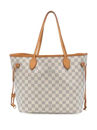 Louis Vuitton sac port&eacute; &eacute;paule Neverfull MM (2007-2025) - Blanc