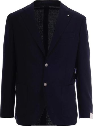 Lubiam Homme, Vestes, Bleu, Taille: 2XL Blazer &agrave; deux boutons