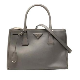 Prada Pre-owned Galleria Double Zip Tote Bag - - Pre-owned - Damen - Grau - ONE SIZE