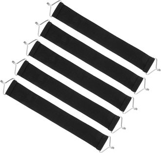NUOBESTY 5 St&uuml;ck Verst&auml;rkte Stuhlgurte f&uuml;r Breite Liegest&uuml;hle Rissfeste Ersatzgurte In Schwarz Belastbare Befestigungsb&auml;nder f&uuml;r Camping Garten und Outdoor