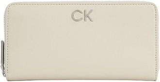 Calvin Klein RE-Lock Z/A Wallet LG PBl K60K610967, Portefeuilles Femme, Gris (Stoney Beige), OS