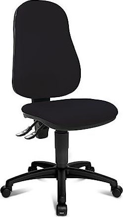 Topstar Topstar Point 60, Bürostuhl, Schreibtischstuhl, Stoff, Drehbar, schwarz, 44D x 45W x 113H cm