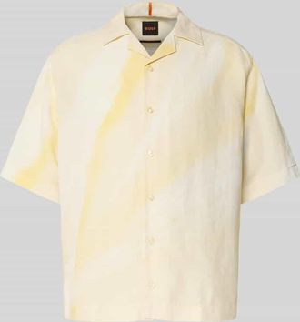 Boss Orange by Hugo Boss Relaxed Fit Hemd aus Lyocell-Leinen-Mix Modell LAPISY