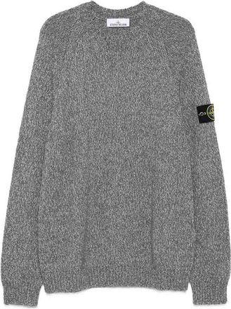 Stone Island Rundhalspullover - Grau
