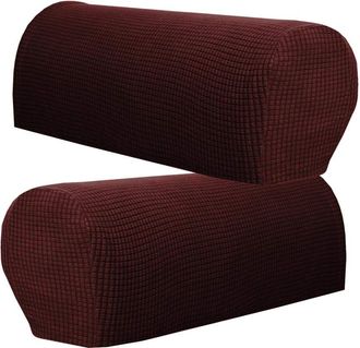 SM SunniMix 1 Paar Armlehnenschoner für Sofa, Dunkler Kaffee