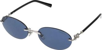 Tiffany & Co. unisex, Accessoires, Gris, Taille: 56 MM Oval Lunettes de soleil