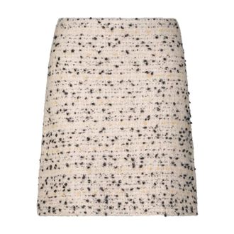 Fabiana Filippi Femme, Jupes, Beige, Taille: 36 FR Mini Jupe en Mélange de Laine Luxueux