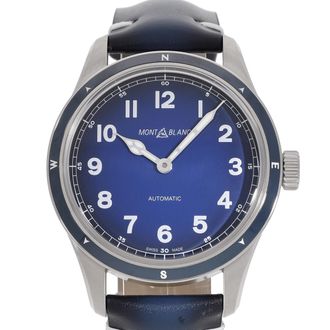 Montblanc Uhren - 1858 - Gr. unisize - in Blau - f&uuml;r Damen