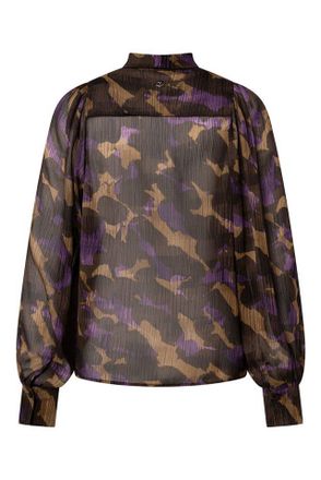 Joop Chiffonbluse Belsy mit Allover-Print, mit Schleifenkragen