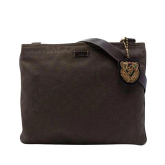 Gucci Pre-owned Vintage Canvas Crossbody Bag - - Pre-owned - Damen - Braun - ONE SIZE