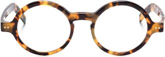 Lunor lunettes de vue A14 à monture ronde - Marron