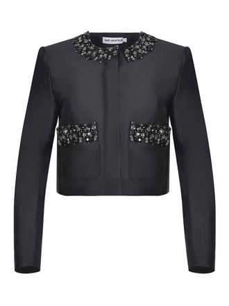 Self Portrait Veste Casual - Noir