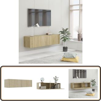 vidaXL Vidaxl - TV-Schrank Sonoma-Eiche 120x30x30 cm Holzwerkstoff - tv Schrank - Wandregal - Fernsehtisch - Regal - Wohnzimmer Dekoration