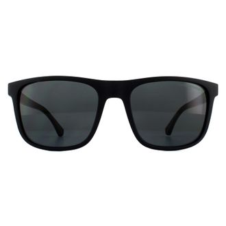 Emporio Armani Sonnenbrille EA4129 504287 Matt Schwarz Grau Gradient