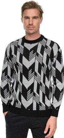 Rusty Neal Strickpullover in zweifarbigem Design