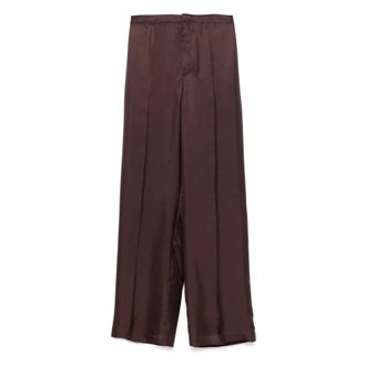 Loulou Studio Choco Pants - - Trousers - Damen - Braun - XS