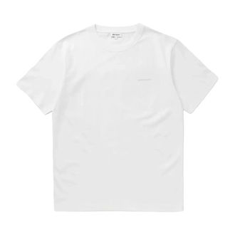 Norse Projects Homme, Tops, Blanc, Taille: M T-shirt Blanc avec Impression Logo Minimaliste