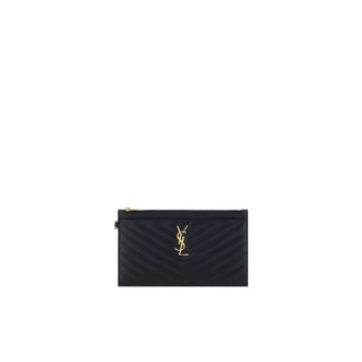 Saint Laurent Monogram Pouch - - Bags - Damen - Schwarzk - ONE SIZE