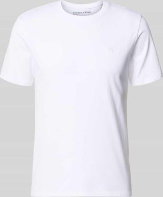 Scotch & Soda T-Shirt mit Label-Stitching und Rundhalsausschnitt