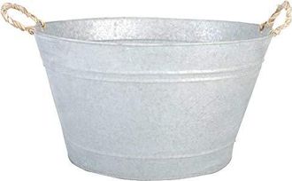 Esschert Design Altzink Wanne, zink, 47.5 x 38.4 x 26.2, OZ14