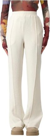 J.W.Anderson Femme, Pantalons, Blanc, Taille: 40 FR Pantalon Large Taille Haute
