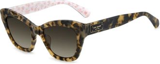 Kate Spade New York Femme, Accessoires, Brun, Taille: 51 MM Lunettes de soleil Havana Brown Shaded