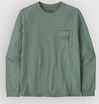 Patagonia Mw 95 Oval Logo Pocket Longsleeve cover green