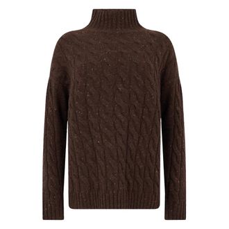 Max Mara Pull &agrave; col roul&eacute; - Femme - Pulls - Brun - Taille: 40 FR