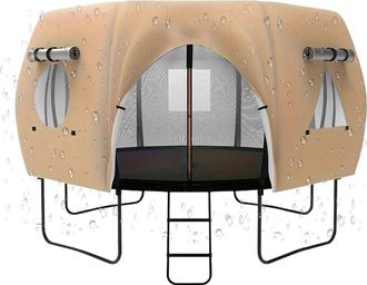 Generico Trampolin-Abdeckung - Schwerer Schutz für Kinder, die das Gehege spielen | Mit wasserabweisendem Schutzdach, Hinterach-Aktivitätsabdeckung, zuverlässi