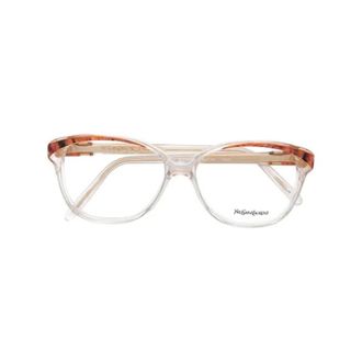 Saint Laurent Pre-owned Acetat sonnenbrillen - - Pre-owned - Damen - Orange - ONE SIZE