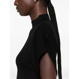 CFCL Ribbed Mock Neck Sweater - Black
