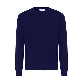 Malo Blauer Kaschmirpullover mit Rundhalsausschnitt - - Knitwear - Herren - Blau - M
