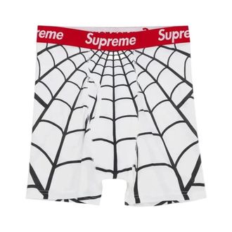 SUPREME Homme, Sous-v&ecirc;tements, Blanc, Taille: XL Boxer-briefs Spider-Man (Pack de 2)