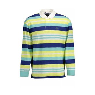 GANT Gelbes Langarm-Poloshirt mit Stickerei - - Tops - Herren - Mehrfarbig - S