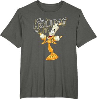 Disney Beauty and the Beast Lumi&egrave;re This Holiday is Lit T-Shirt