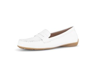 Gabor Damen Slipper, Frauen Slip On,Office,b&uuml;ro,Freizeit,Mokassins,Halbschuhe,Slip-ons,Slides,Schlupfschuhe,schluepfschuhe,Weiss,40.5 EU / 7 UK
