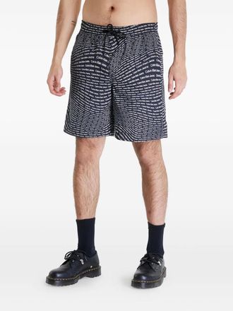 Calvin Klein Jeans short en coton - Noir