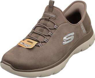 Skechers Femme Summits Unknown Trail Shoes, Brown Mesh Lavender Trim, 42 EU