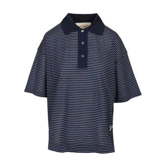 Ami Ami de Coeur Polo - - Tops - Herren - Blau - M