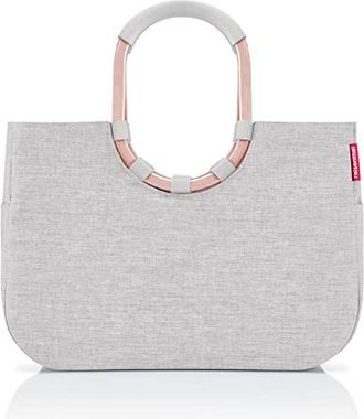 Reisenthel loopshopper L - Sac solide avec compartiments pratiques en bouteilles PET recyclées - Design charmant et imperméable, Couleur:sky rose