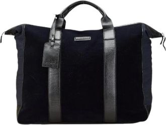 Armani unisex, Pre-owned, Noir, Taille: ONE Size Pre-owned Cuir sacs-main