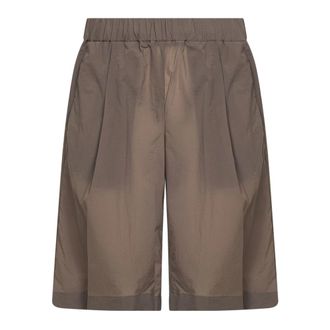 Herno Pleated Elasticated-Waist Shorts - - Shorts - Herren - Braun - S