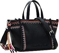 Desigual Poche brod&eacute;e de taille moyenne, Noir, Taille unique